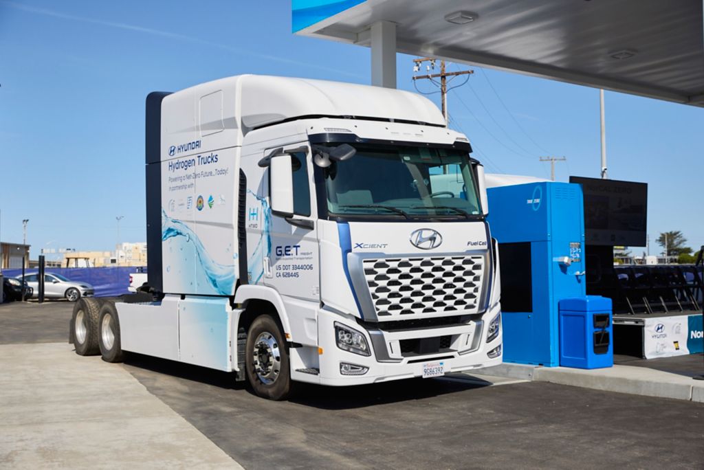 $53M project brings hydrogen-powered Hyundai trucks to California - SHEA